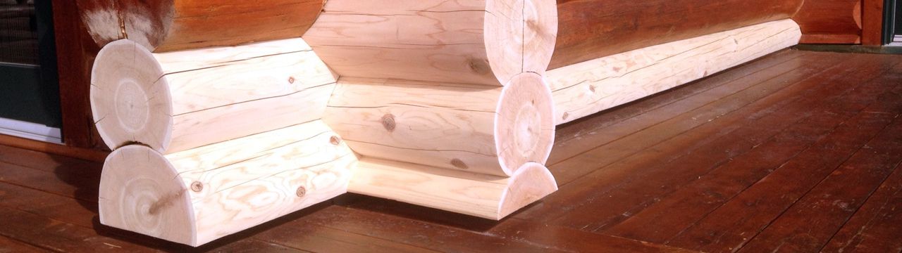 Replacing Vertical Log Rot in Hayward, WI | Edmunds and Company